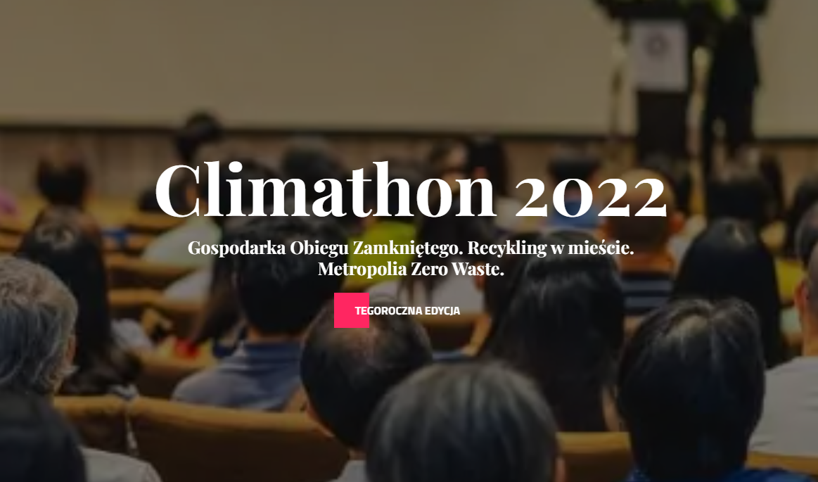 Metropolitalny CLIMATHON - konkurs dla studentów w temacie: Recykling w mieście. Metropolia Zero ...